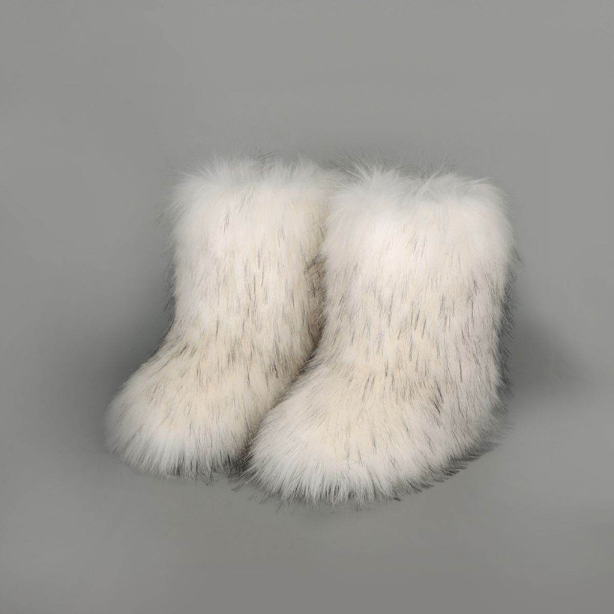 Thermal Fuzzy Platform Boots – Delanoir